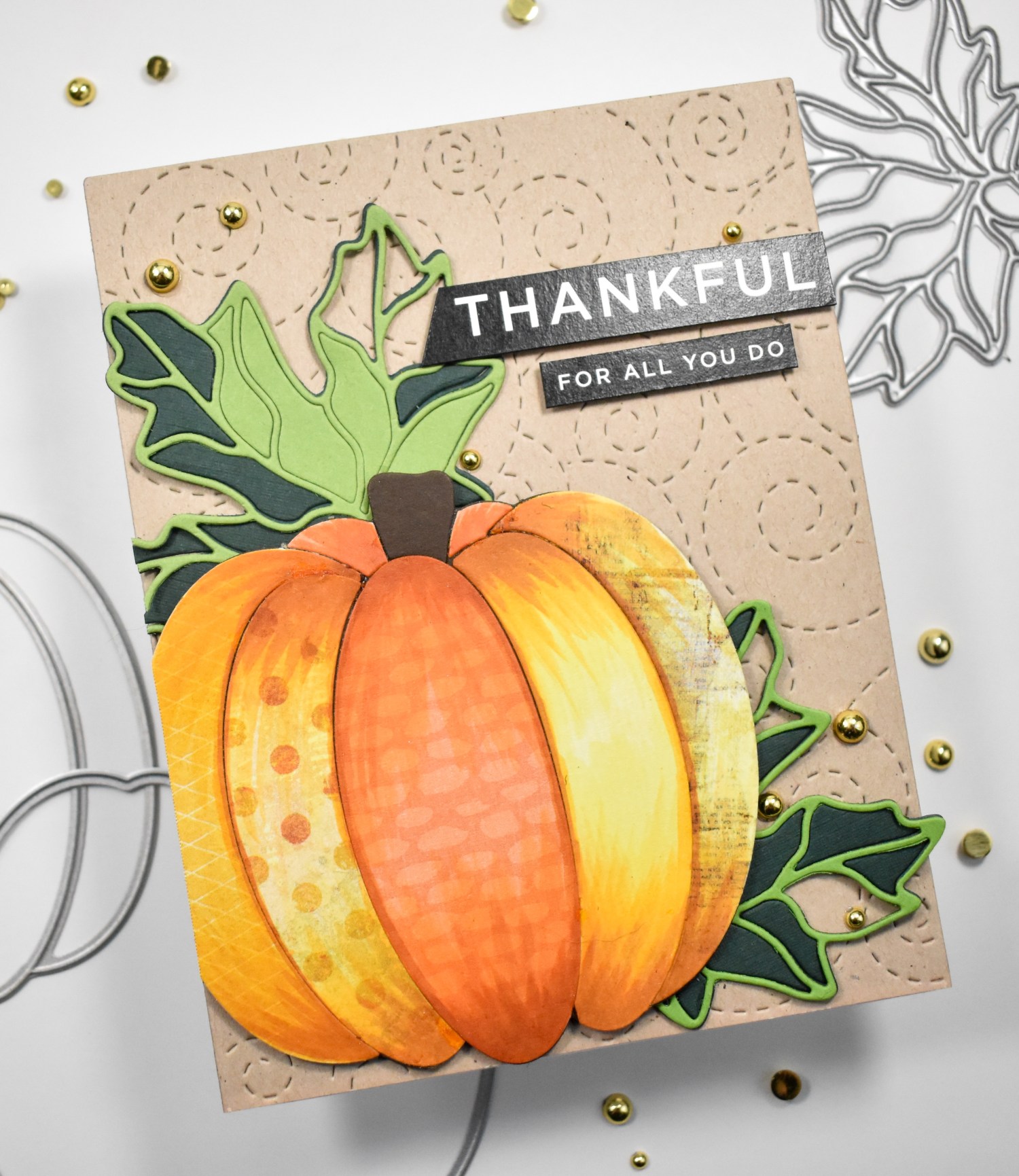 Simon Says Stamp Thankful Layered Pumpkin – REDSAS