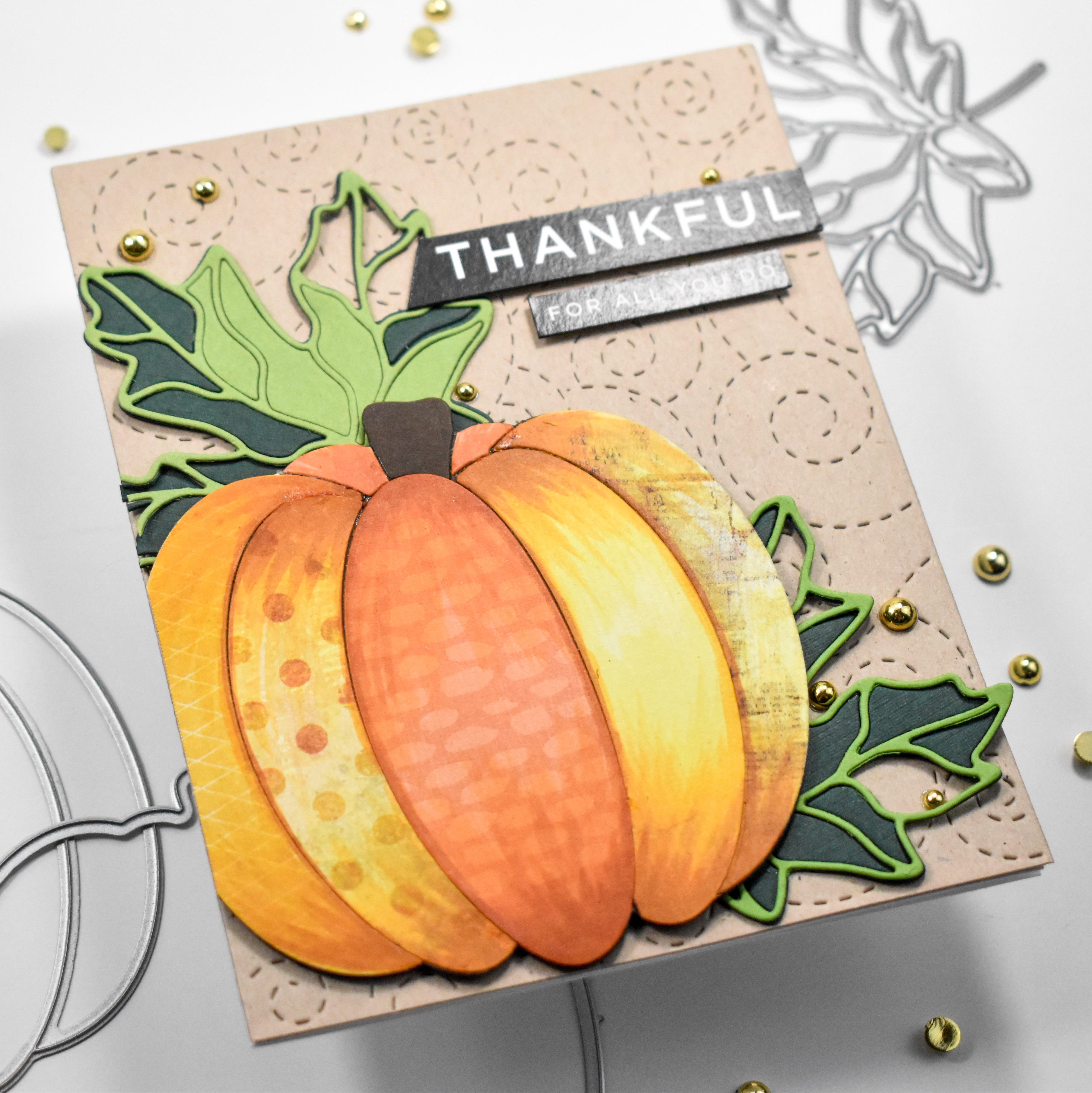 Simon Says Stamp Thankful Layered Pumpkin – REDSAS