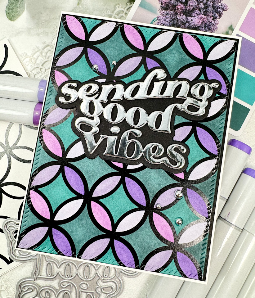 Simon Says Stamp Diamond Circle Good Vibes – REDSAS