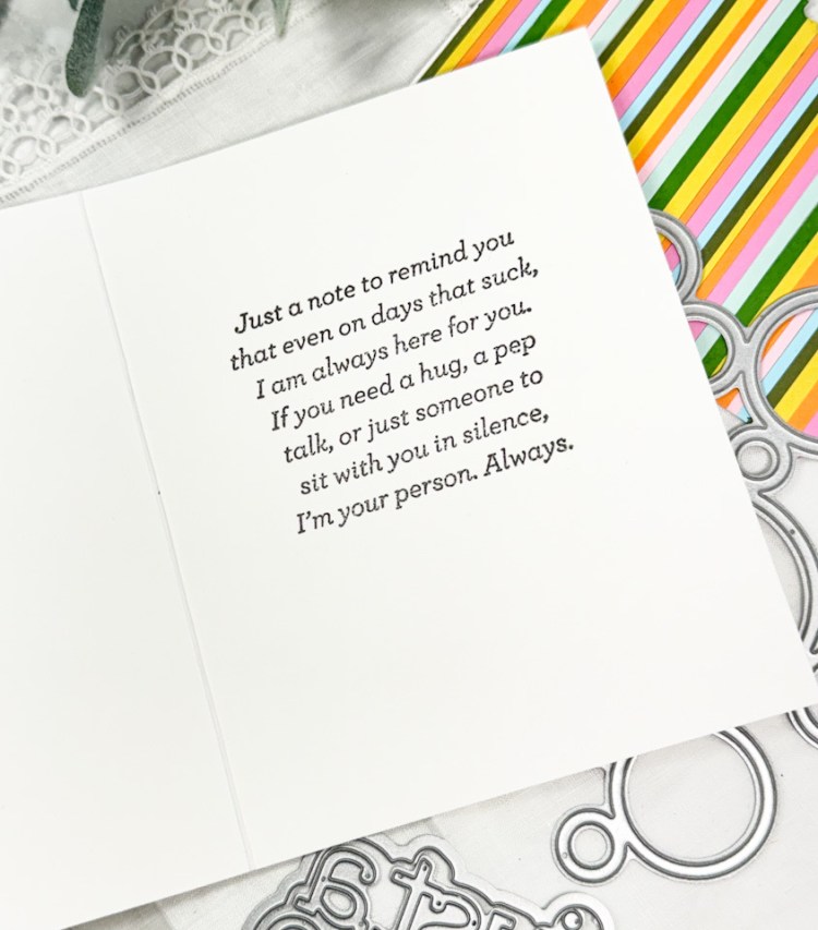 Simon Says Stamp Striped Just a Note – REDSAS