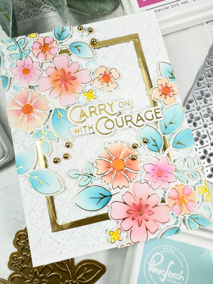 PinkFresh Studio May Challenge – Flower Power – REDSAS