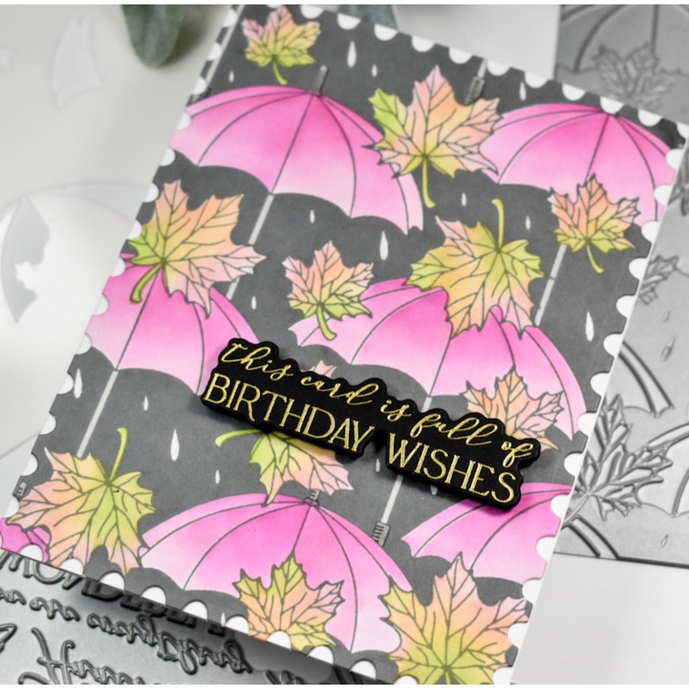 Spellbinders Rainy Birthday Wishes – REDSAS
