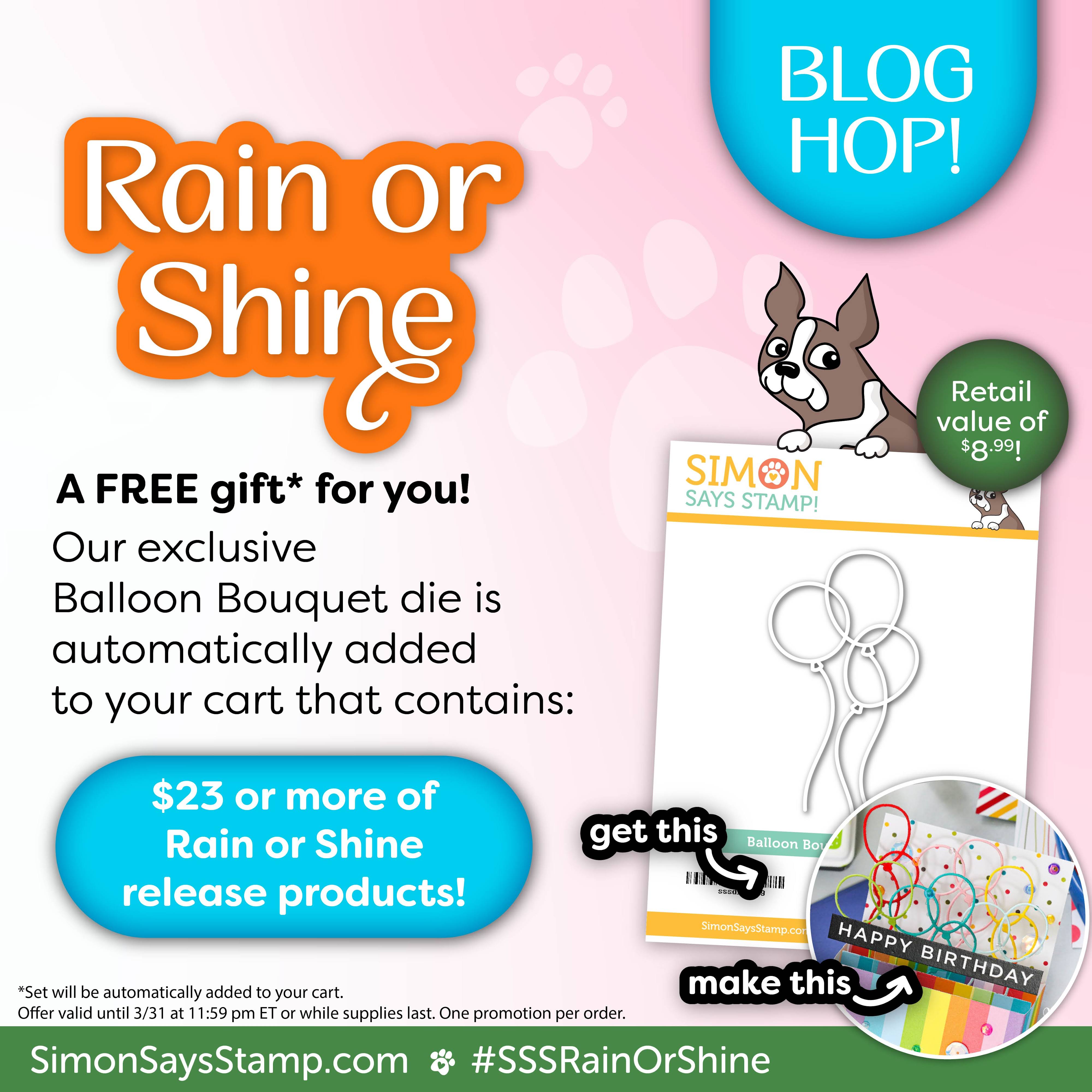 Simon Says Stamp Rain or Shine Blog Hop – Day 1 – REDSAS