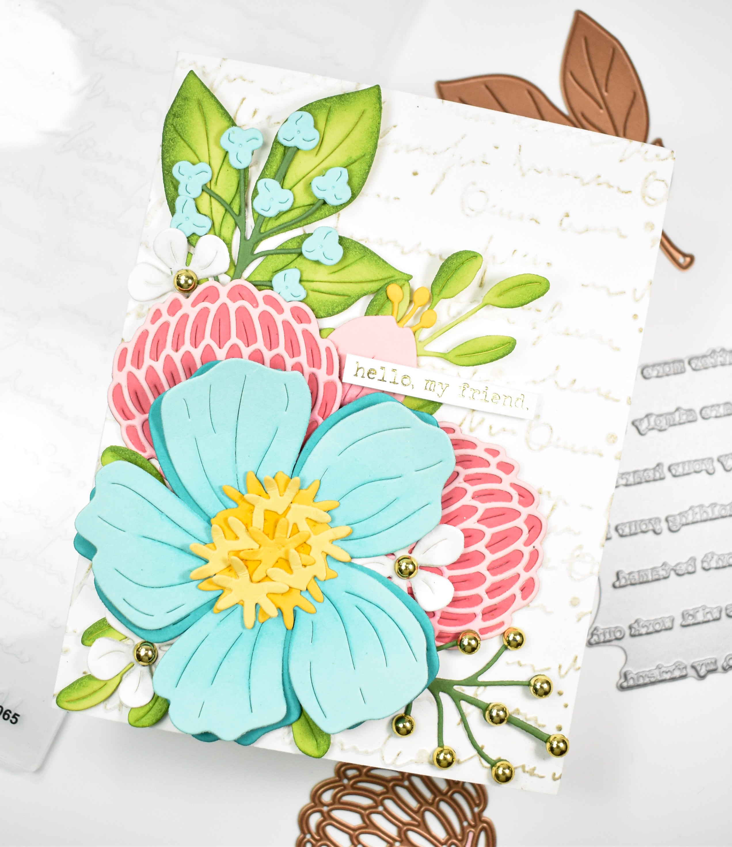 Spellbinders Floral Scribbled Letter – REDSAS