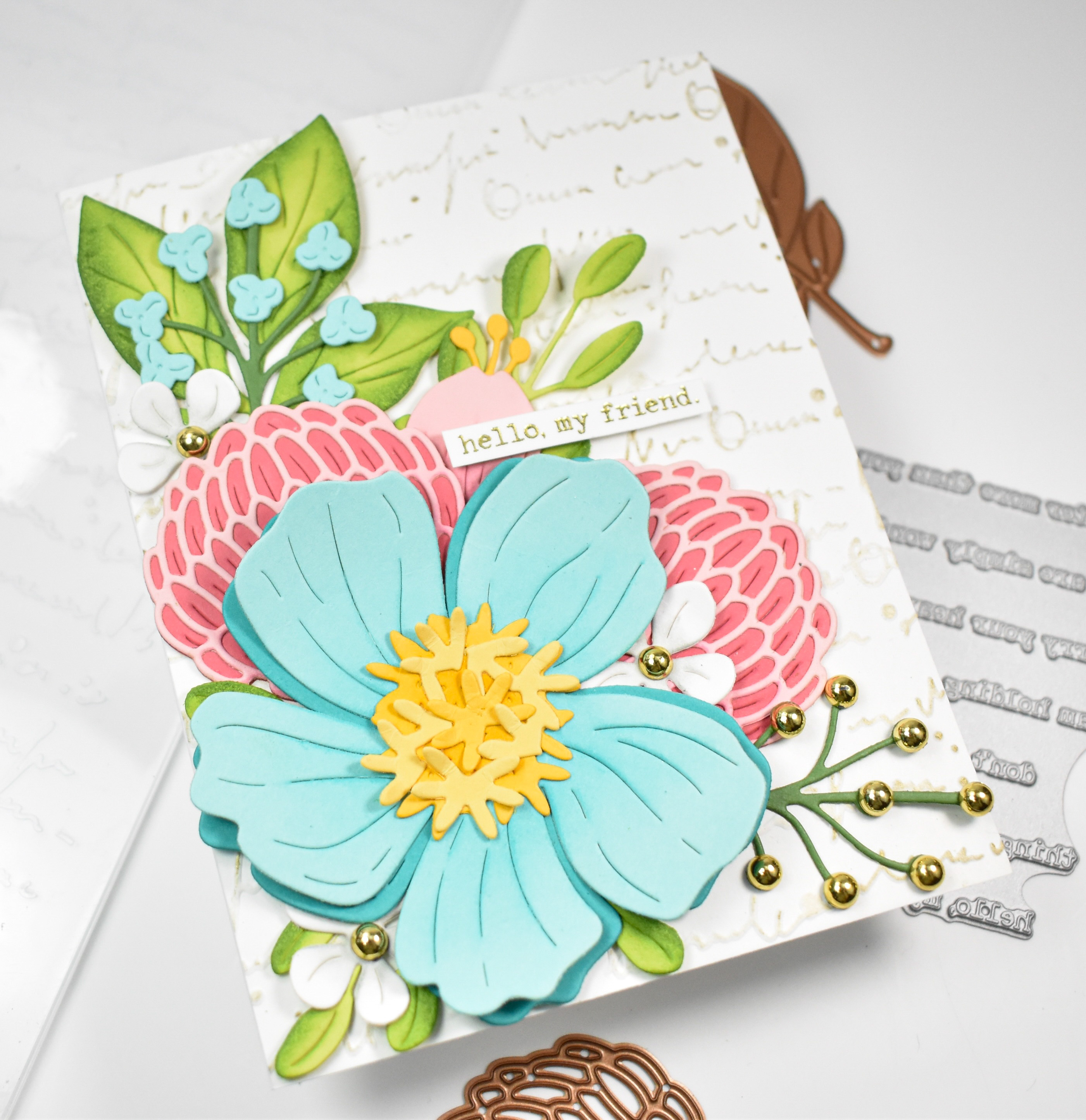 Spellbinders Floral Scribbled Letter – REDSAS