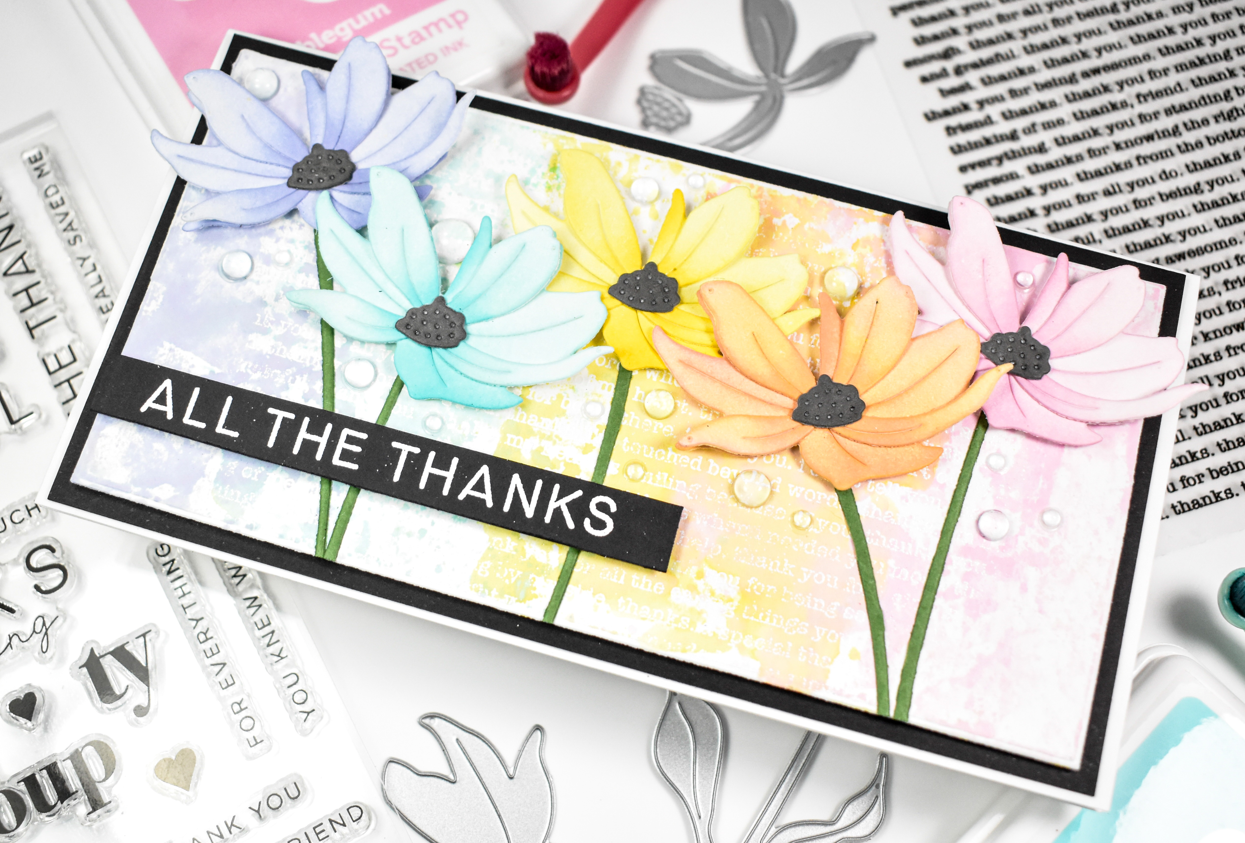 Simon Says Stamp Mini Slimline Daisies – REDSAS